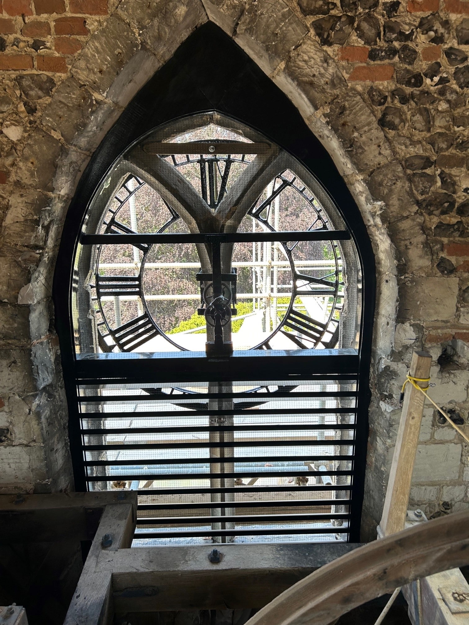 Restored Clock Dials returned to the Tower - Bradfield for Life