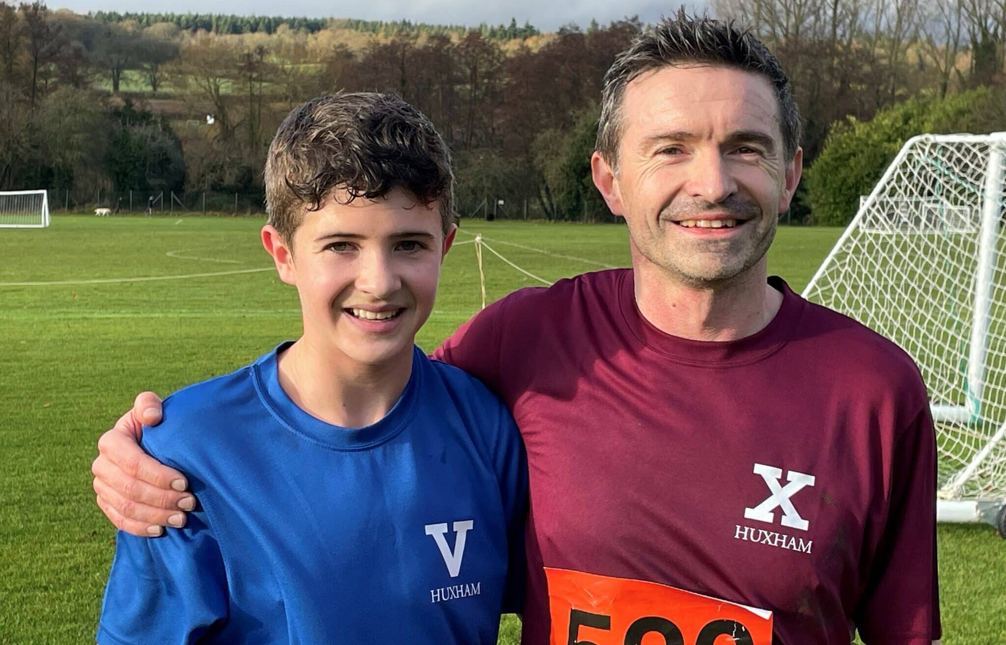 Pupils and Parents enjoy running together on the Huxham V - Bradfield ...
