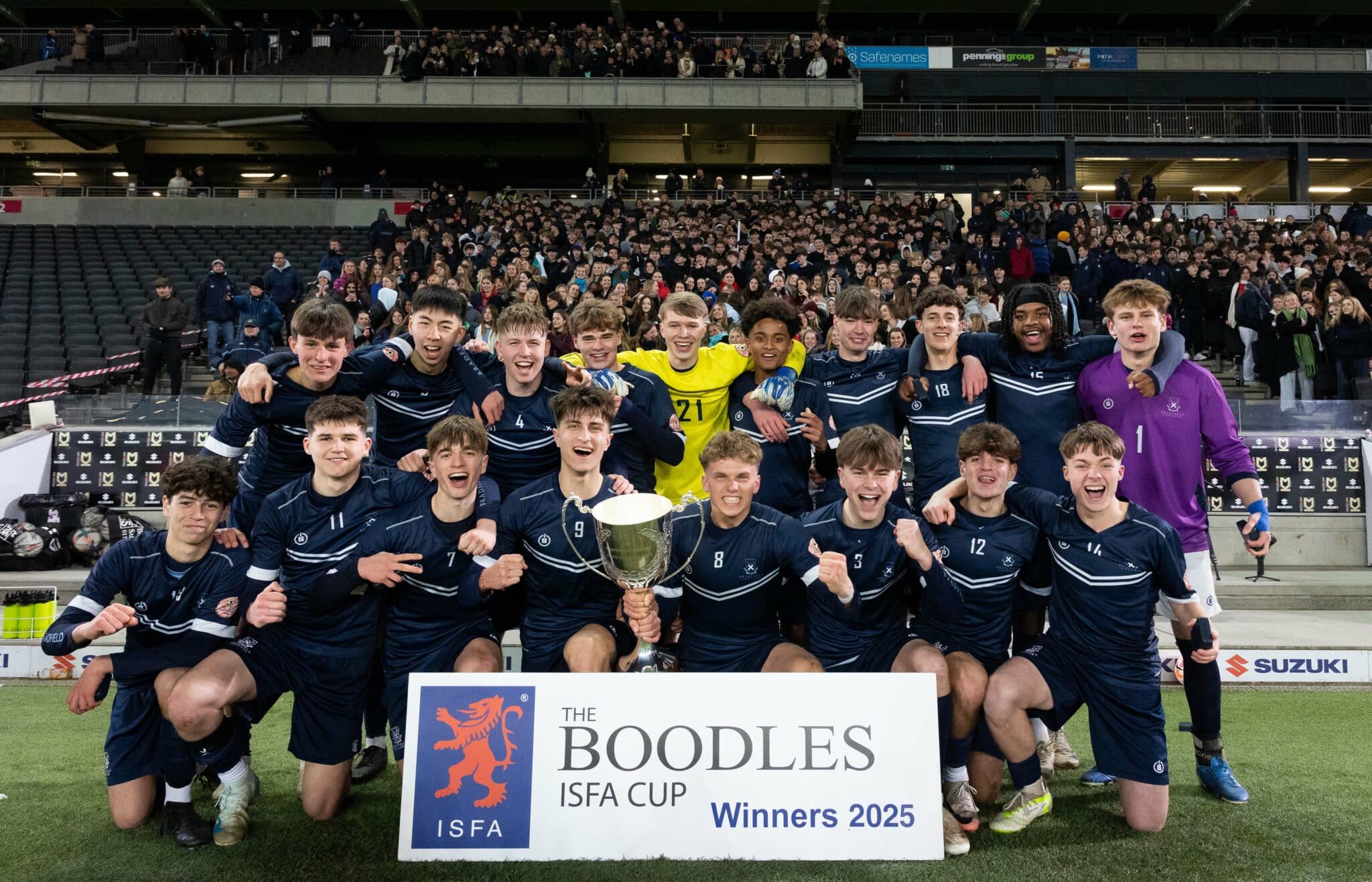 Boys' 1stXI football achieve back-to-back ISFA wins - Bradfield College